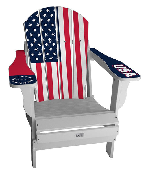 USA Flag Complete Custom with personalized name and number Chair ...